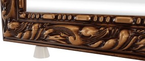 Designové zrcadlo, hnědá, PANTOS