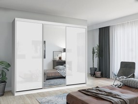 ARK Šatní skříň LEXO, Bílá 250 cm