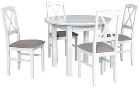 Jídelní stůl POLI 1 + doprava zdarma deska stolu přírodní dub, nohy stolu ořech