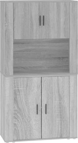 Skříň highboard šedá sonoma kompozitní dřevo 3185357