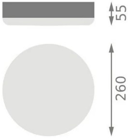 LED svítidlo s pohybovým čidlem LEDVANCE SF Circular Slim 26W 3000K 260mm IP65 4099854102639