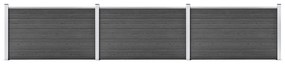 Set plotového dílce WPC 526 x 105 cm černý,  3070448
