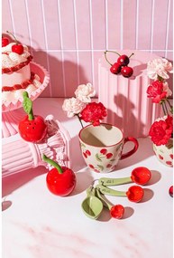 Béžový keramický hrnek 250 ml Cherries – Sass &amp; Belle