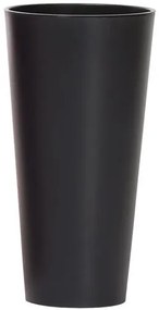 Prosperplast Květináč Tubus Slimmer tmavě šedý matný, varianta 15 cm