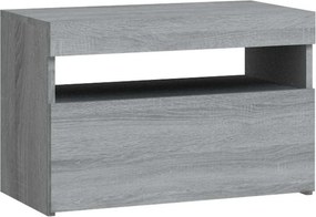 Noční stolek s LED osvětlením šedý sonoma 60 x 35 x 40 cm 3152828