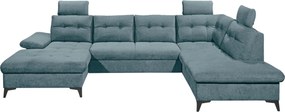 XXXLutz SEDACÍ SOUPRAVA, textil, modrá MID.YOU - Sedací soupravy - 002220053709