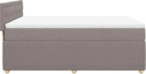 Box spring postel s matrací taupe 140x200 cm textil 3289797