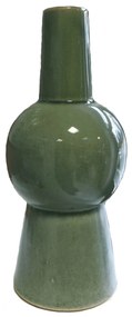 DIJK Natural Collections Keramická váza zelená střední-30x13,5cm