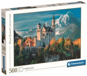 Clementoni - Puzzle 500 Hrad Neuschwanstein
