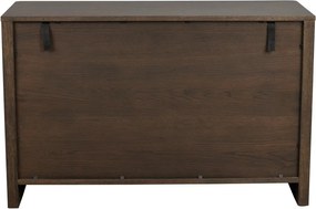 Komoda v dekoru dubu v tmavě přírodní barvě 110x70x45 cm Melstone – Rowico