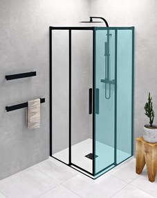Polysan, ALTIS LINE BLACK sprchové dveře 880-900mm, výška 2000mm, sklo 8mm, AL1592B