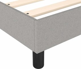 Rám postele s boxspringem světle šedá 100 x 200 cm textil 3120838