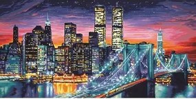 NORIMPEX Diamantové malování Noční New York / 30x40 cm