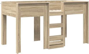 Patrová postel pro děti Sonoma dub 90 x 190 cm Kompozitní dřevo 3410477
