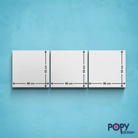 3-dílný obraz - Veverka - PopyDesign