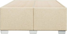 Rám postele bez matrace krémový 120 x 200 cm textil 3284469