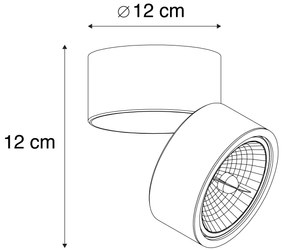 Sada 2 moderních bodových světel černých kulatých nastavitelných - Go Nine