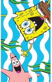 Carbotex Dětský ručník Sponge Bob Zábava v moři 30x50 cm