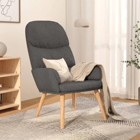 Relaxační křeslo světle šedé textil 340990