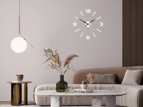 Nástěnné samolepící hodiny Arabic 50 cm bílé