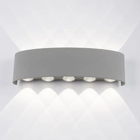 PN 9489-21 CARLO LED nástěnné svítidlo, venkovní osvětlení, stříbrná 3000K - PAUL NEUHAUS