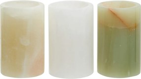 Kamenné svícny v sadě na čajovou svíčku 3 ks Oleena – Premier Housewares