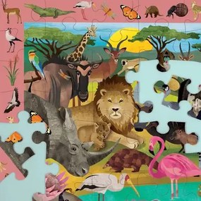 Mudpuppy Puzzle skládej a hledej Safari 64 dílů / od 4 let