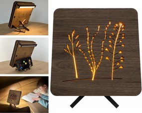 Li-Go "Kokoška" lampa 19x19 cm provedení povrchu: ořech