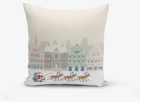 Sada 4 vánočních povlaků na polštář a běhounu na stůl Minimalist Cushion Covers Holiday Season