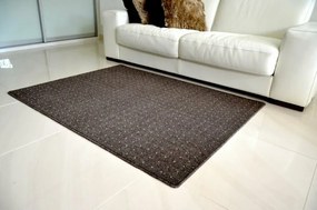 Kusový koberec Udinese hnědý (Varianta: Kulatý 80 cm průměr)
