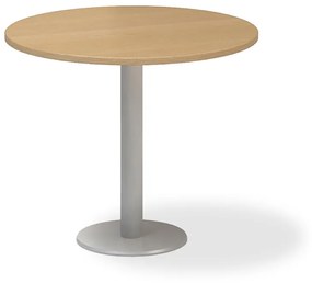 Jednací stůl ProOffice, průměr 90 cm, buk