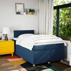 Box spring postel s matrací černá 120x190 cm textil 3288925