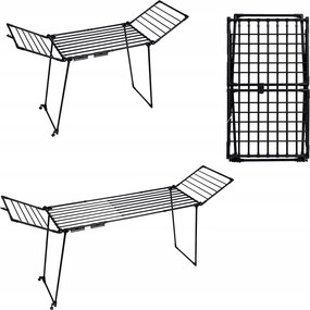Velká Teleskopická Sušička Na Prádlo, Černá, Pevná, 27 M, Roztahovací, Koupelna