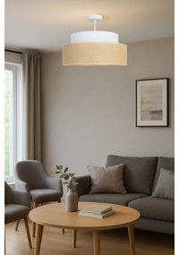 Přisazený lustr BOHO 1xE27/60W/230V pr. 40 cm krémová/béžová