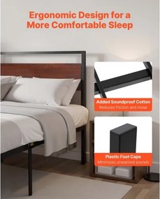 Rám postele Queen Size VEVOR, 2135 × 1535 × 990 mm