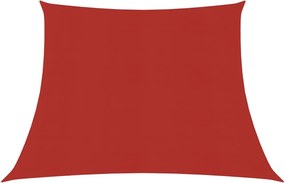 vidaXL Stínící plachta 160 g/m² 3/4 x 2 m HDPE [311268] Barva: Červená