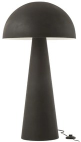 OnaDnes -20% Černá kovová stojací lampa J-line Mushro 97,5 cm