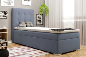 Kvalitní boxspring postel Dogo 90x200cm, modrá Solo