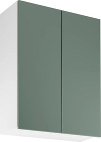 SORENTO jv | horní skříňka G80 policová | 80 cm | bílá/zelená