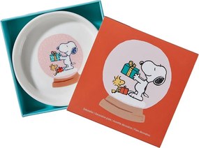 PEANUTS Talířek na šperky kulatý Snoopy v sněhové kouli 10 cm