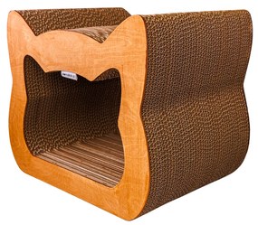 Ekomazlíček Škrabadlo pro kočky CATTY exclusive Hloubka škrabadla: 40 cm, Barva: Wenge