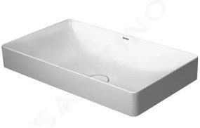 DURAVIT - DuraSquare Umyvadlová mísa 600x335 mm, DuraCeram, alpská bílá (2355600000)