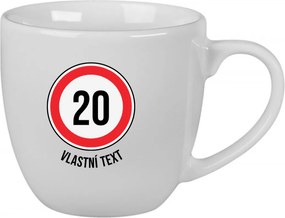 Personalizovaný keramický hrníček 400 ml - narozeninová dopravní značka