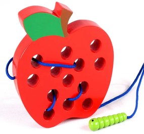 Montessori dřevěné ovoce Motiv: jablíčko 2