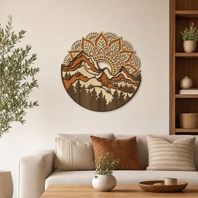 dřevo života 3 vrstvá mandala HORY Rozměry (cm): 60x60, Zvolte barvu dekoru: Wenge-Javor-Buk