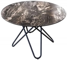 Jídelní stůl Kruhový 120cm přírodní kámen keramika/ 42368