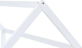 Rám dětské postele bílý masivní borové dřevo 90 x 200 cm 283351