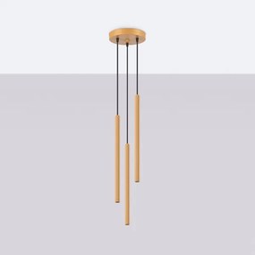 Sollux SL.1342 - Lustr na lanku ARCHE 3xG9/8W/230V zlatá