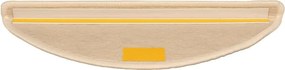 Schodové rohože 15 ks 56 x 17 x 3 cm stříbrné, půlkulaté 326895