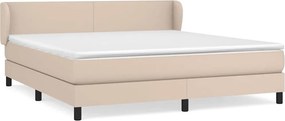 Box spring postel s matrací cappuccino 180 x 200 cm umělá kůže 3127210